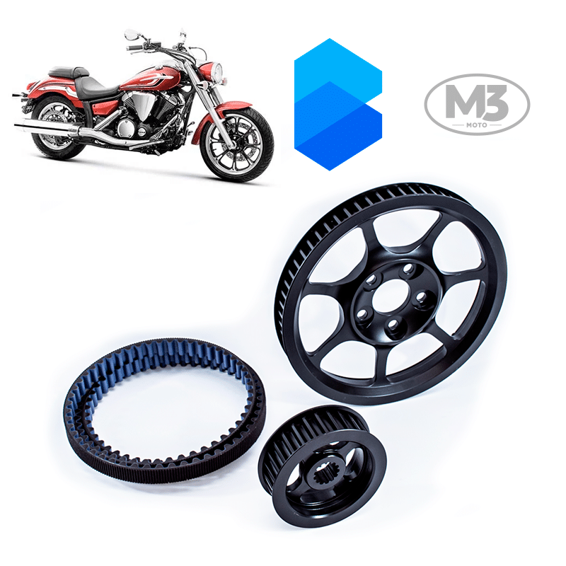 Kit Transmissão Correia Dentada – Yamaha XVS 950 Midnight – BELZAG